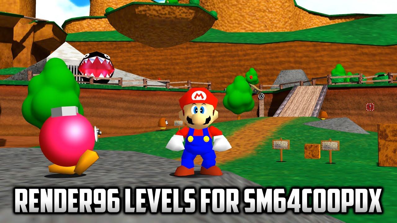 ⭐ Super Mario 64 PC Port - Render96 levels for sm64coopdx - YouTube