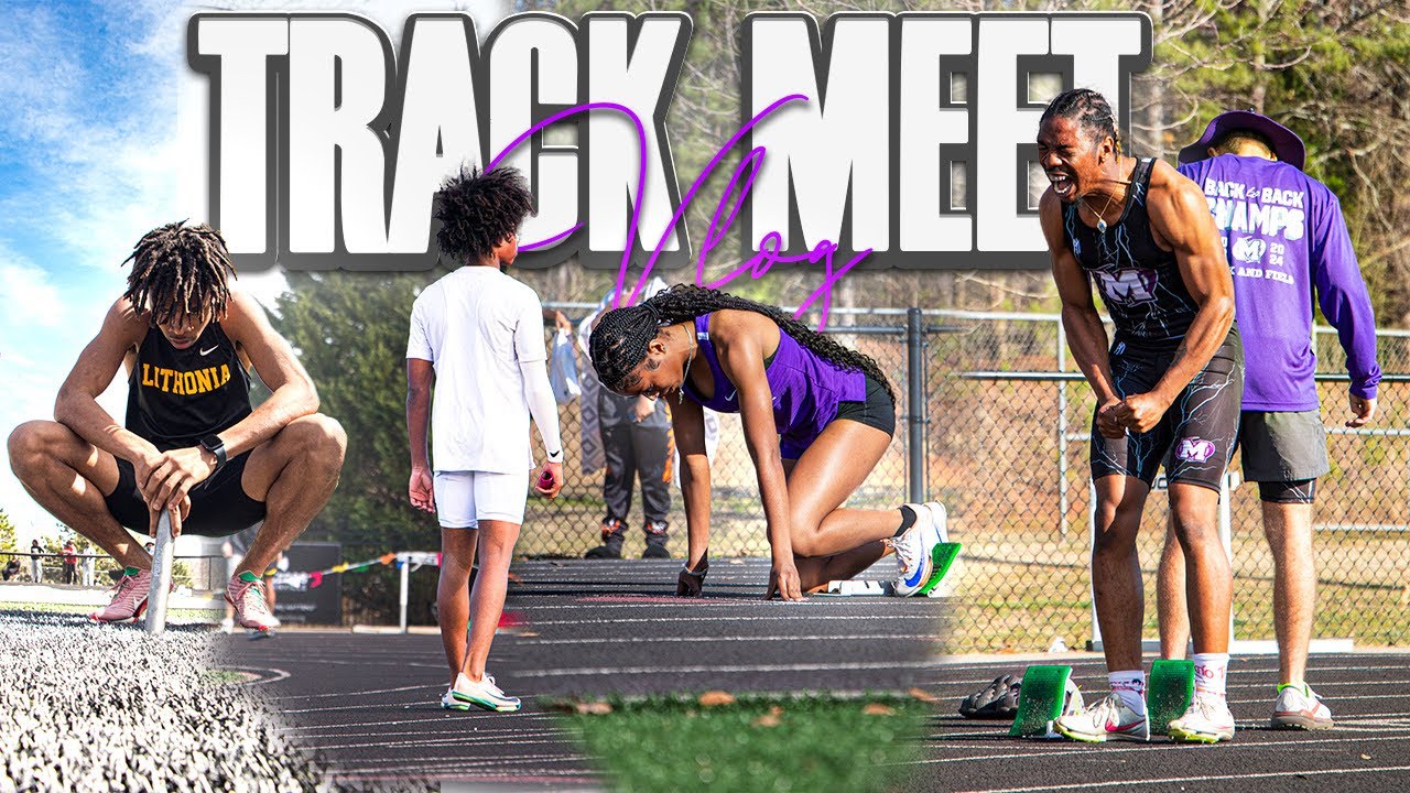HIGH SCHOOL TRACK MEET VLOG | WITNESSED THE FASTEST DUDE IN GA!? - YouTube