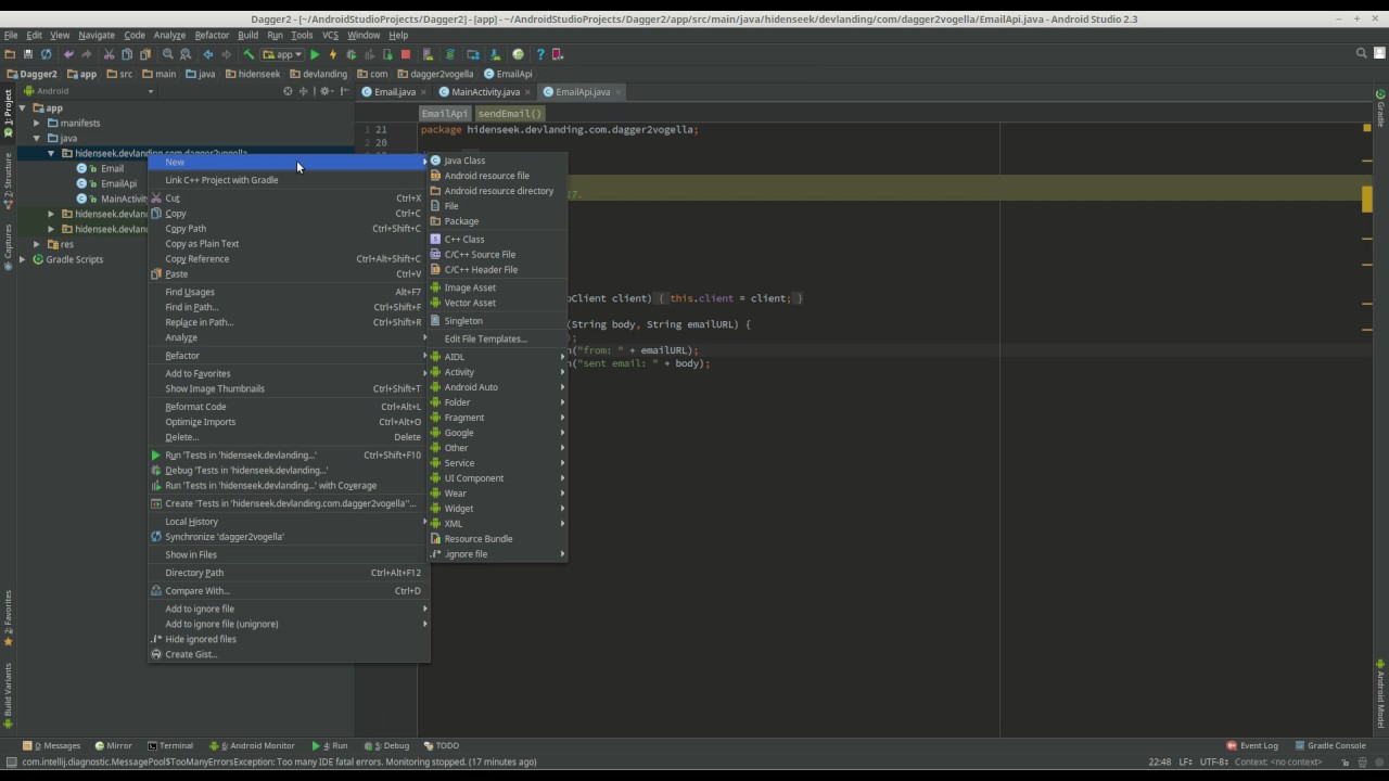Android Dagger Tutorial 1 - YouTube