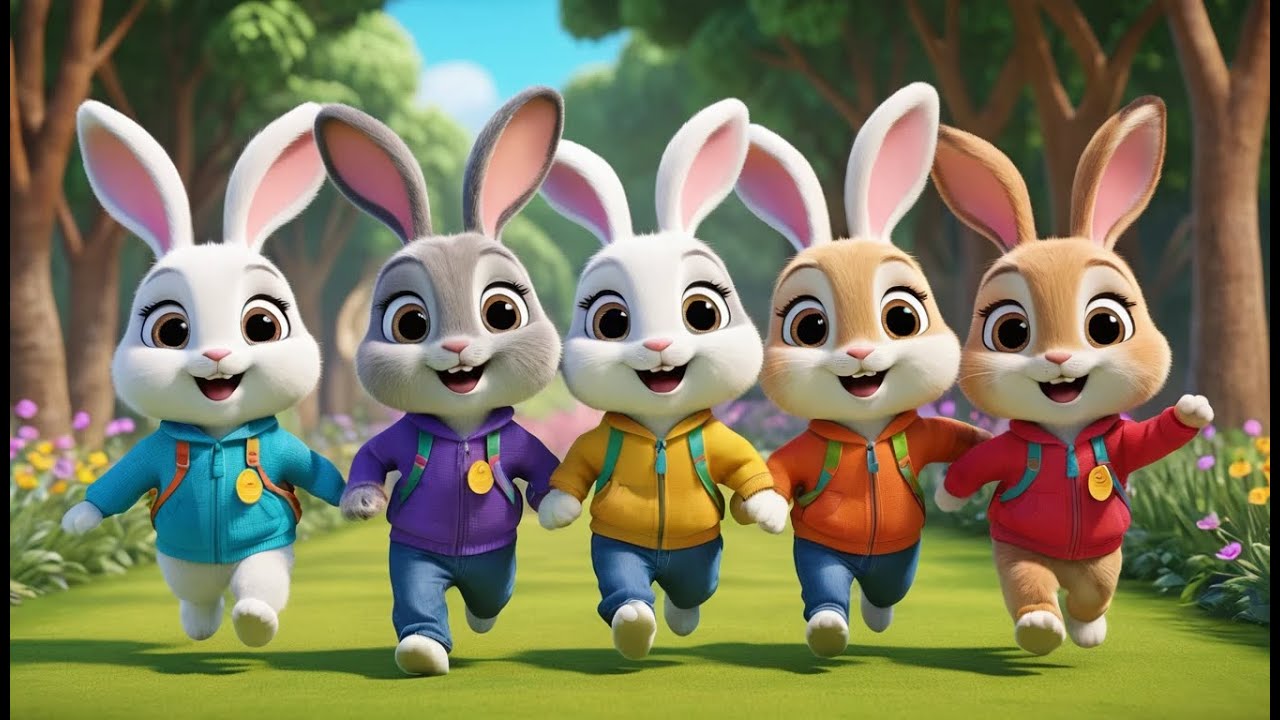 Rabbit Jump Song – Who Hops First | Bunny Song for Kids | Fun Animal ...
