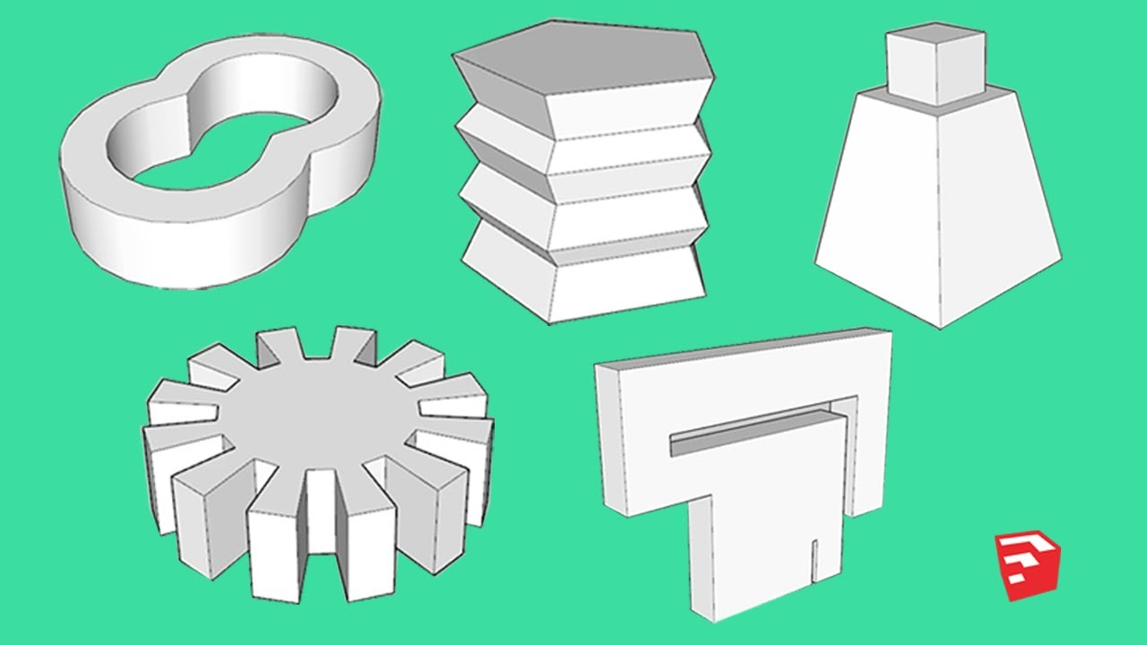 Improve your Sketchup Skills | Beginner Exercises - YouTube