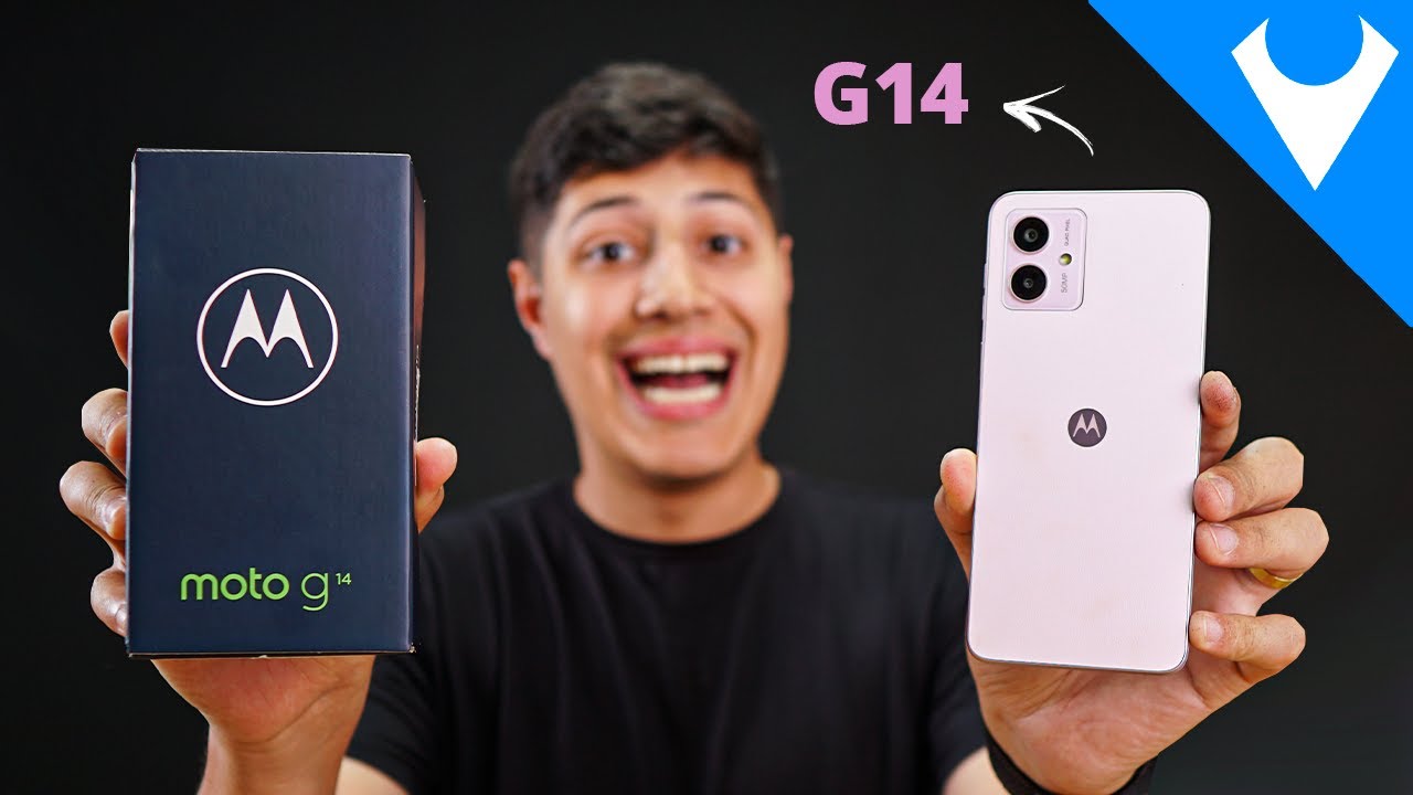 CHEGOU! novo MOTO G14 já chegou BARATO! Adeus Galaxy A14? UNBOXING ...