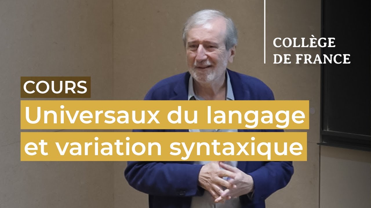 Universaux du langage et variation syntaxique (9) - Luigi Rizzi (2022 ...