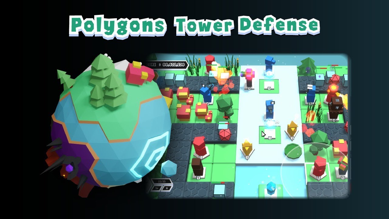 Polygons Tower Defense [Trailer] #towerdefense #minimalista #br - YouTube