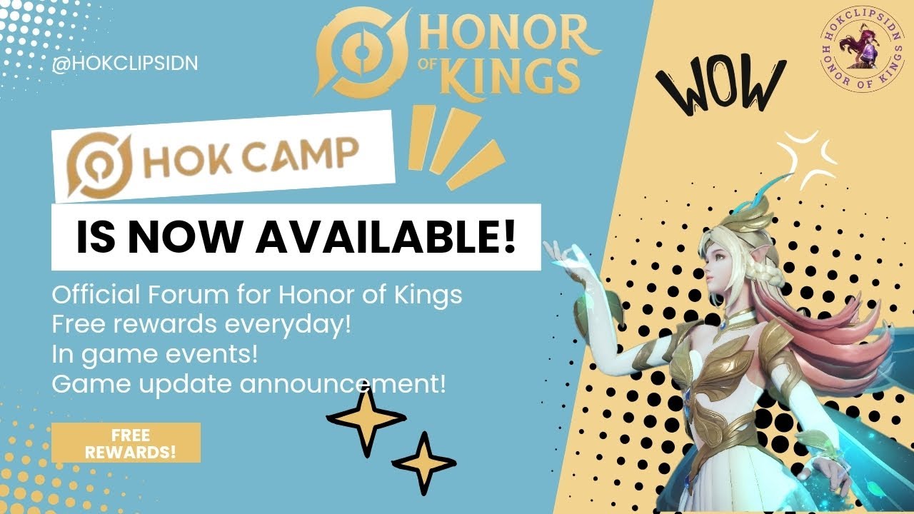 HOK CAMP Official Honor of Kings Community | The Secret to get Free Rewards! - YouTube