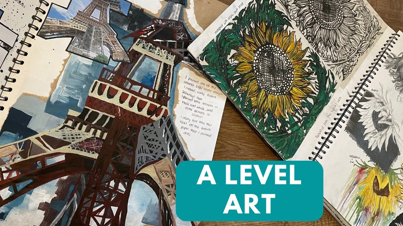 My A Level Art Sketch Book Flip Through - AS & A2 School Sketch Book ...