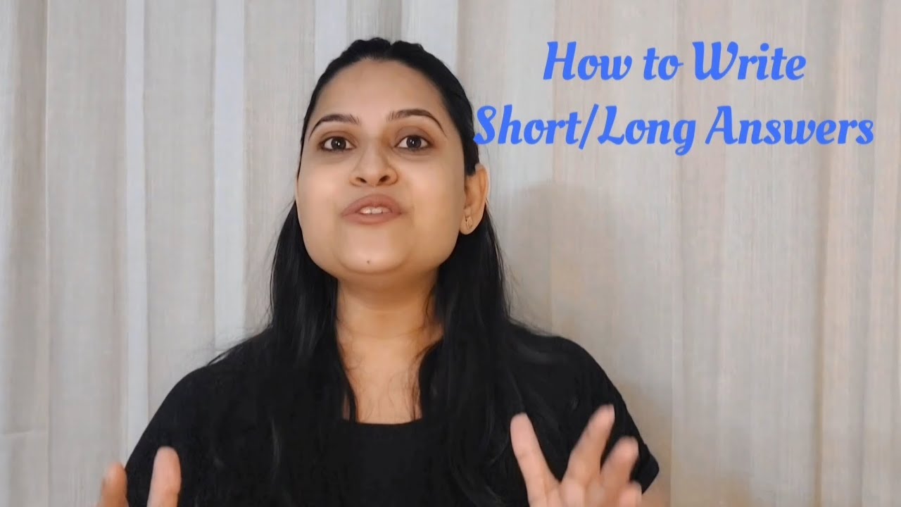 How to Write Short/Long Answers in English ️ 💯 - YouTube