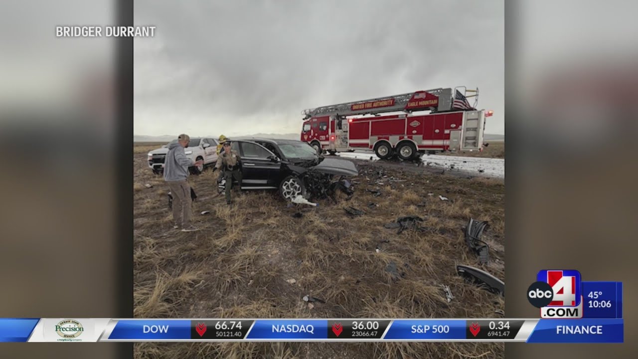 One dead, two injured in Eagle Mountain crash - YouTube