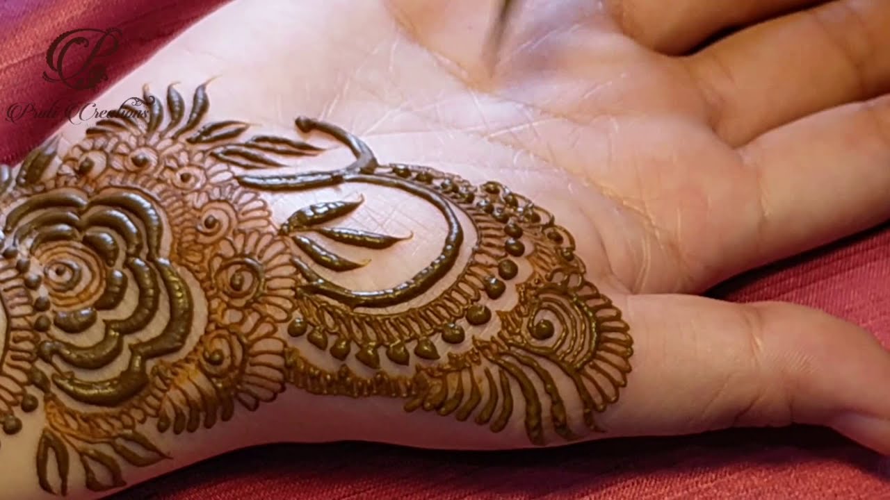 Latest 3d Floral Mehndi design-Full hand bridal mehndi designs-simple ...
