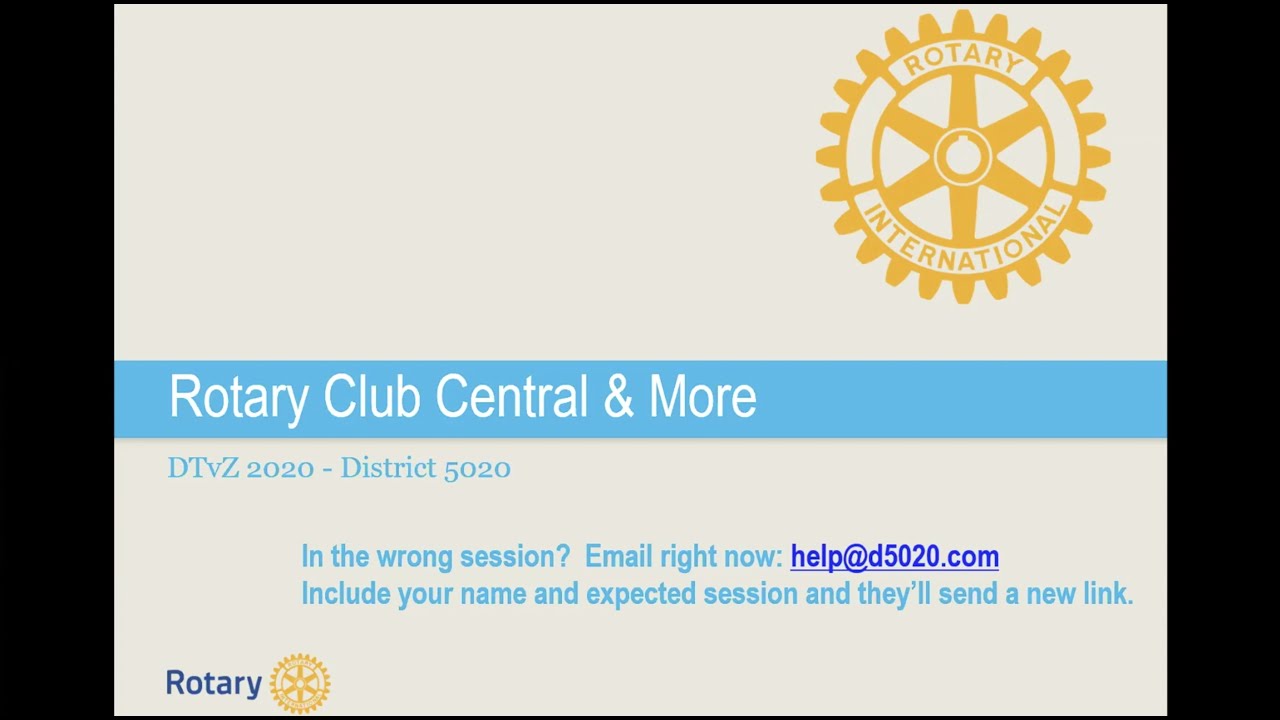 Navigating the Basics of Clubrunner & Rotary Club Central - YouTube