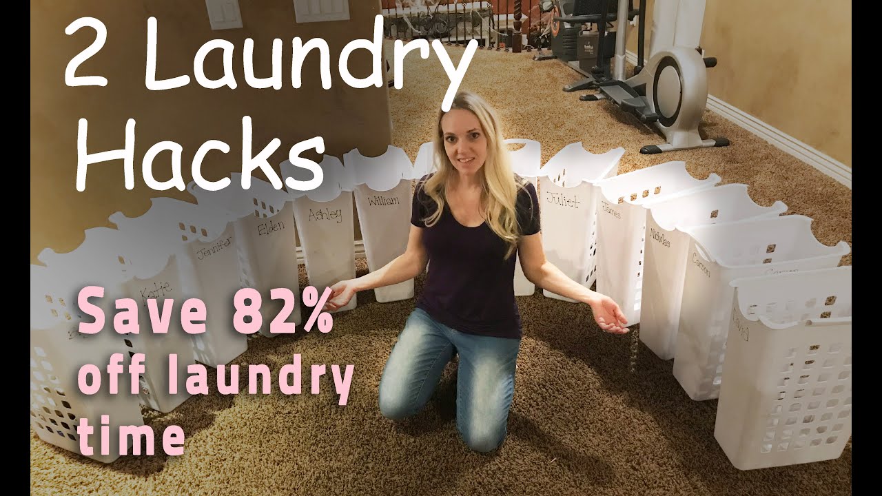 Laundry Hacks - 2 steps to reduce laundry time by 82% - YouTube