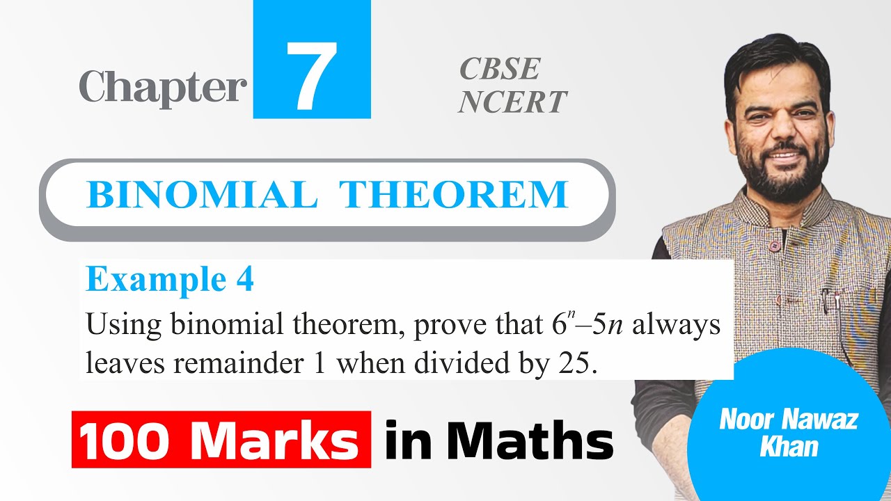 Binomial Theorem | Example 4 Solved by Noor Sir | Chapter 7 | Maths # ...