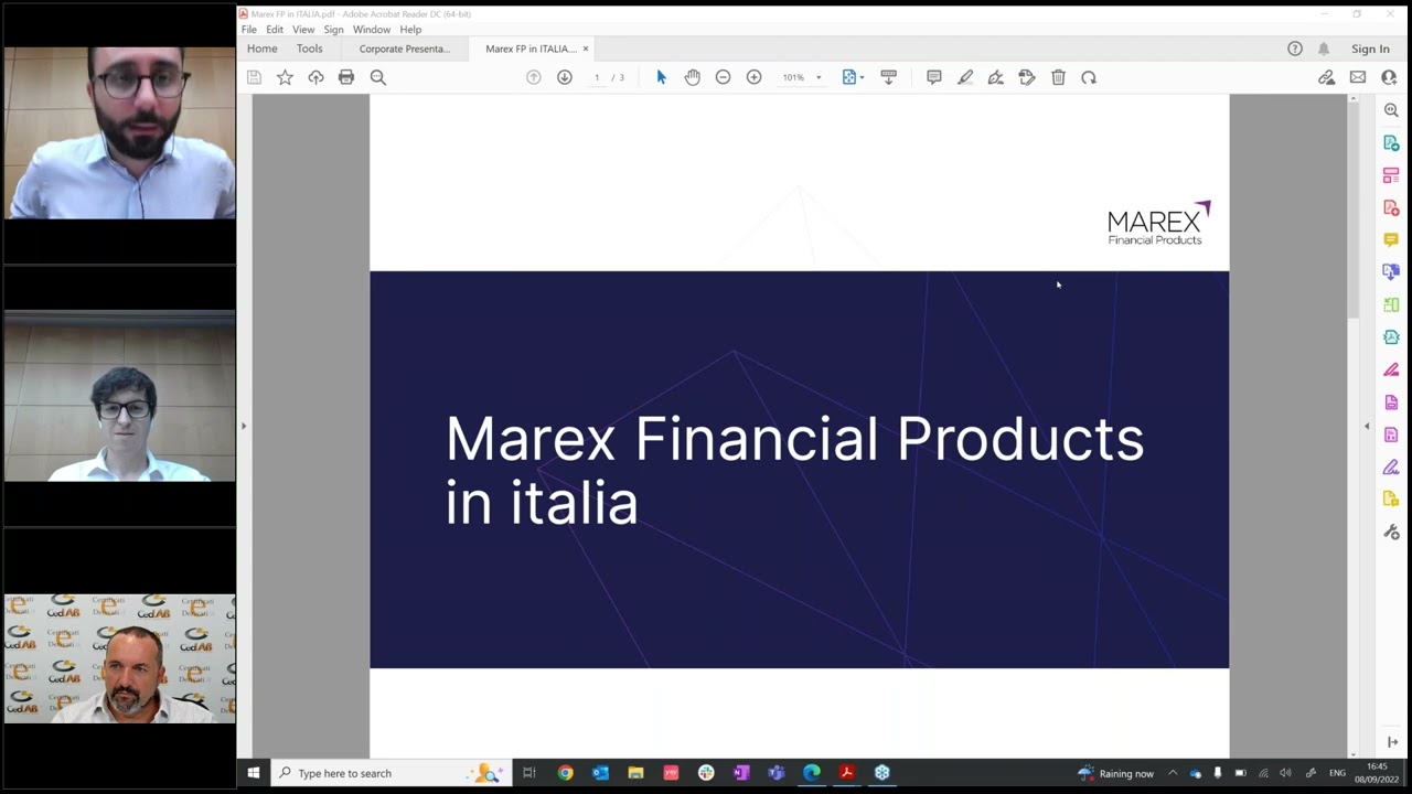Webinar Marex Financial Products 08 settembre 2022 - YouTube
