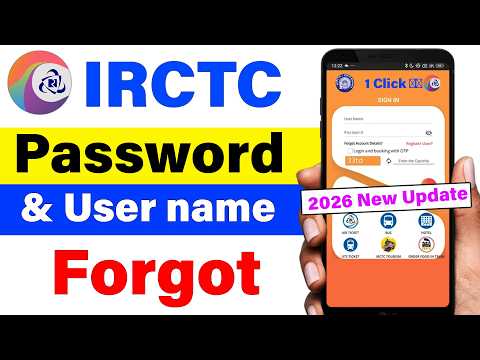irctc password forgot || irctc user id forgot || irctc forget password || forget irctc password