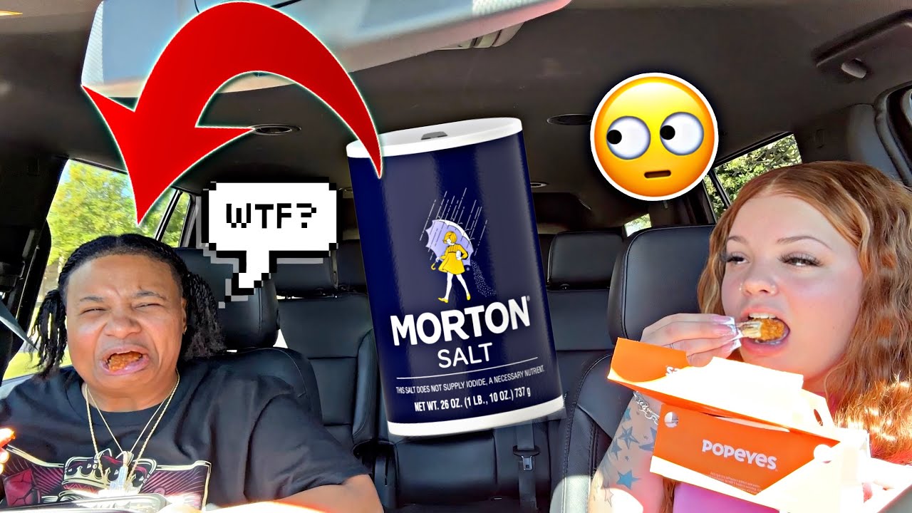 DUMPING A WHOLE BOTTLE OF "SALT🧂” IN MY GIRLFRIENDS FOOD *EPIC REACTION ...