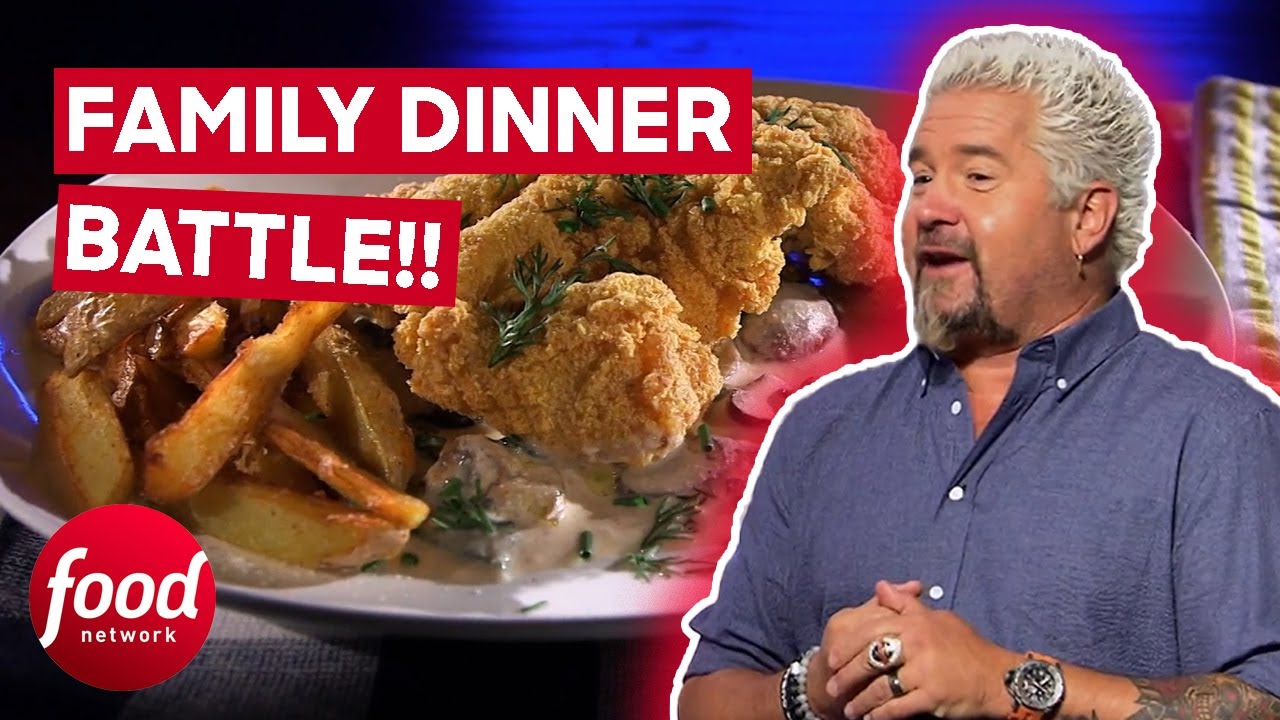 Guy Fieri Challenges Chefs To A Family Dinner Battle! | Guy's Grocery ...