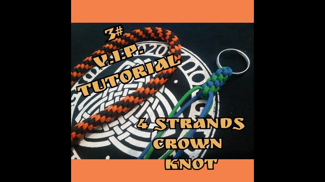 V.I.P. TUTORIAL #3: 4 STRANDS CROWN KNOT - YouTube