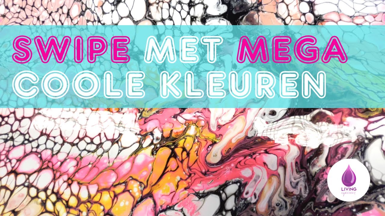 Hele coole kleuren voor deze mega grote Swipe. Swipe op plaat 80x100 cm ...