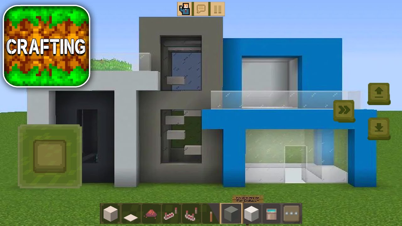 How to Make MODERN HOUSE in CRAFTING and Building - YouTube