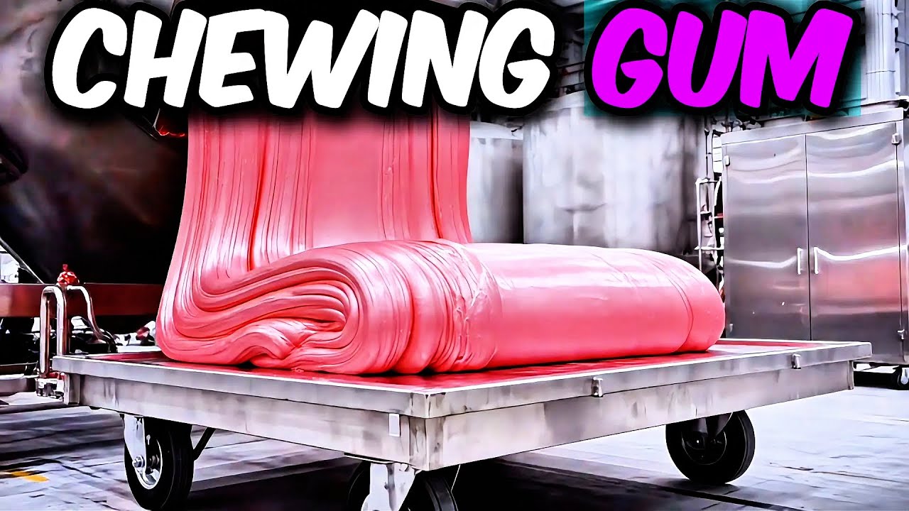 How It's Made: Chewing Gum (Satisfying Factory) - YouTube