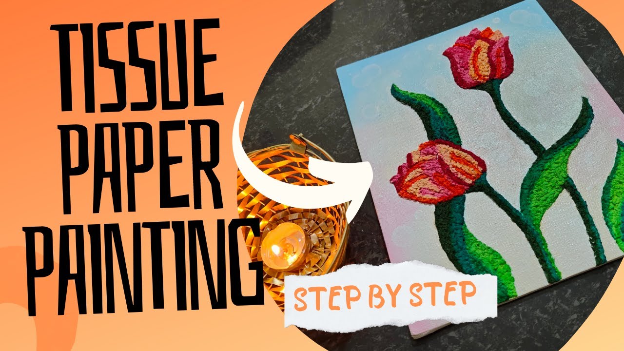 Beautiful Painting made from tissue paper | Crafts for wall | Lippan ...