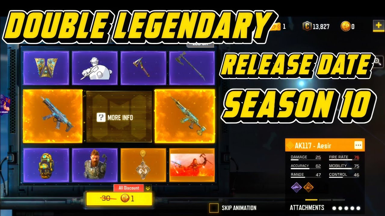 S10 Double Legendary Draw Released Date - Codm Double Legendary Guns ...