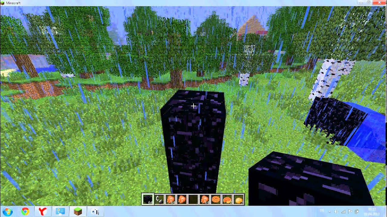 Minecraft Portal yapımı:D - YouTube