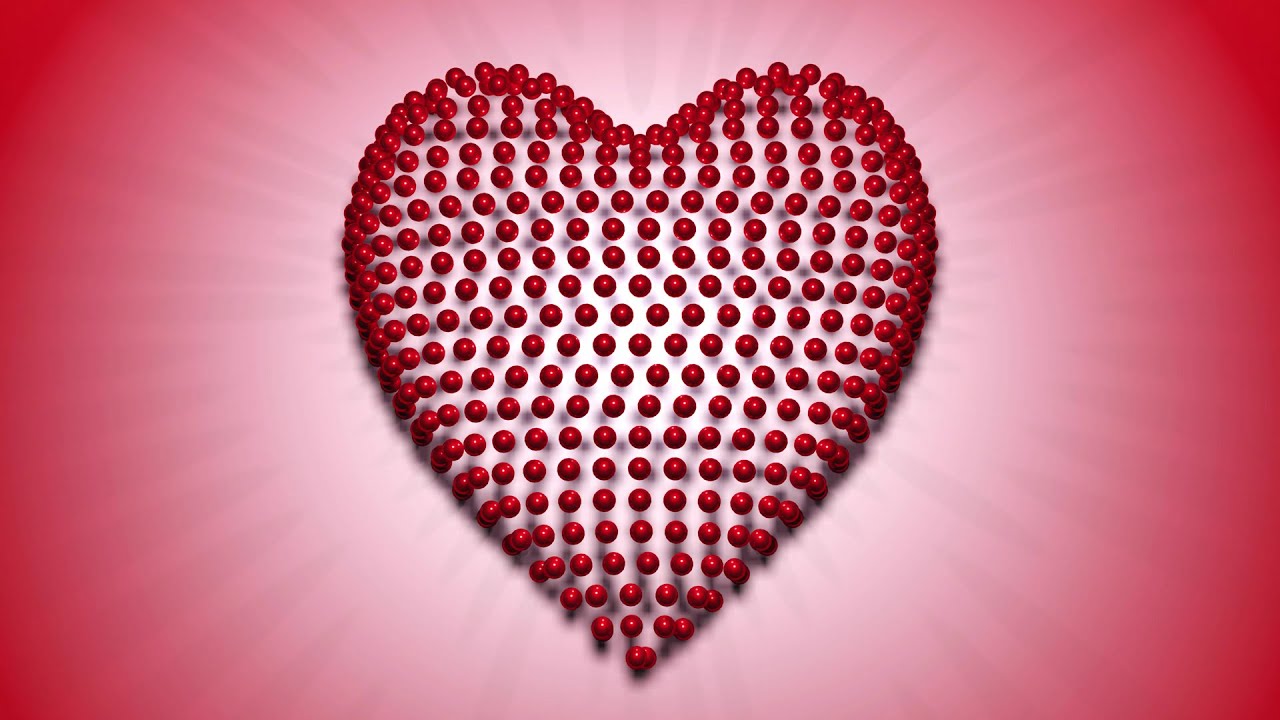 [4K] Loop running Beat Heart ️ || Valentine's Day VJ Loops Visuals ...