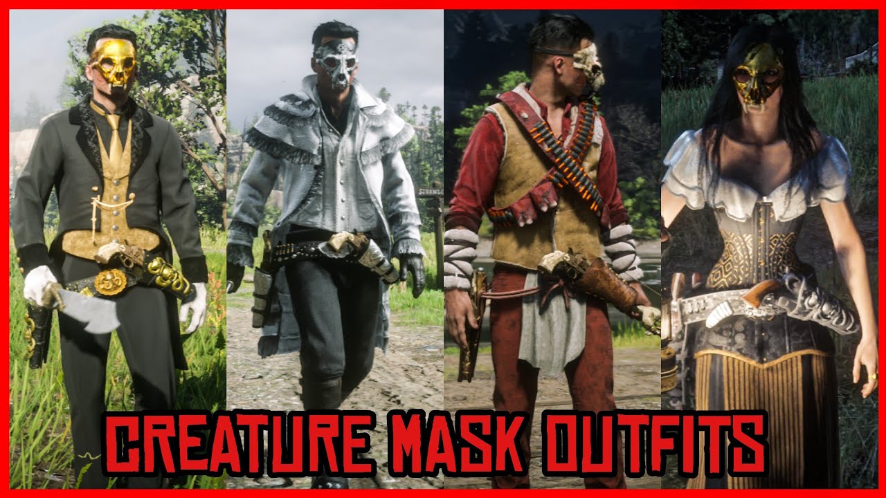 Red Dead Online Halloween Outfits 2023 #9 Creature Mask Outfits - YouTube