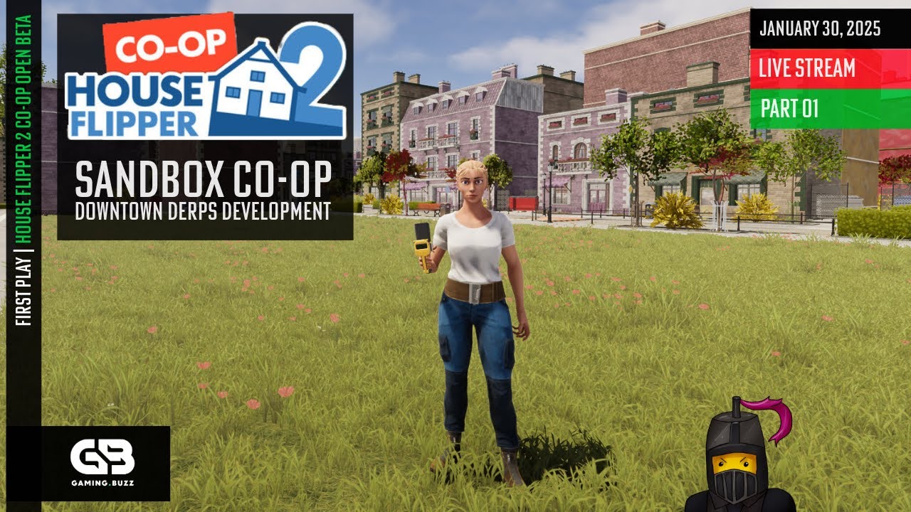 🏠 First Co-op House Flipper 2 Sandbox Build! | Downtown Derps with ...