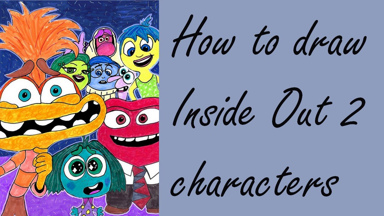 How to draw Inside out characters the long version - YouTube