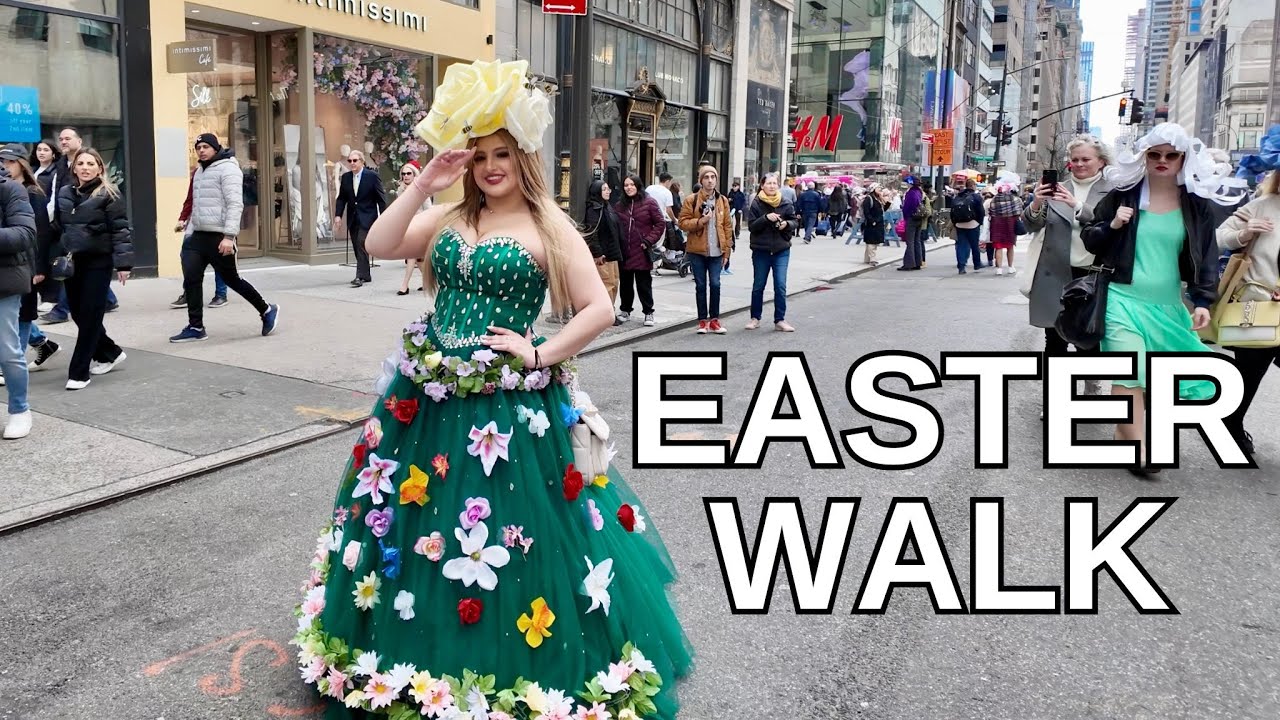 NEW YORK CITY Walking Tour [4K] - EASTER WALK - Easter Bonnet Festival ...