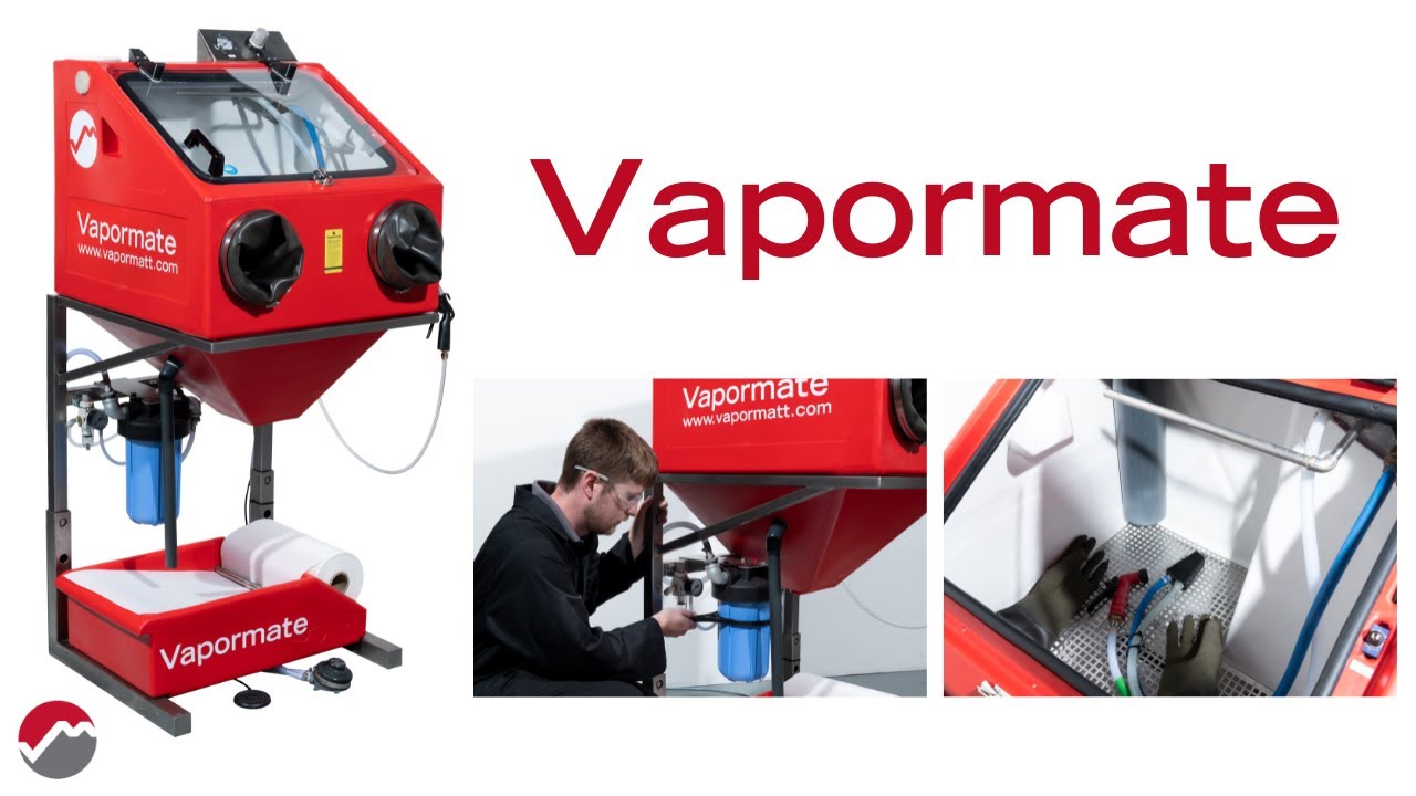 Vapormatt | Vapormate Manual Wet Blasting Machine - YouTube