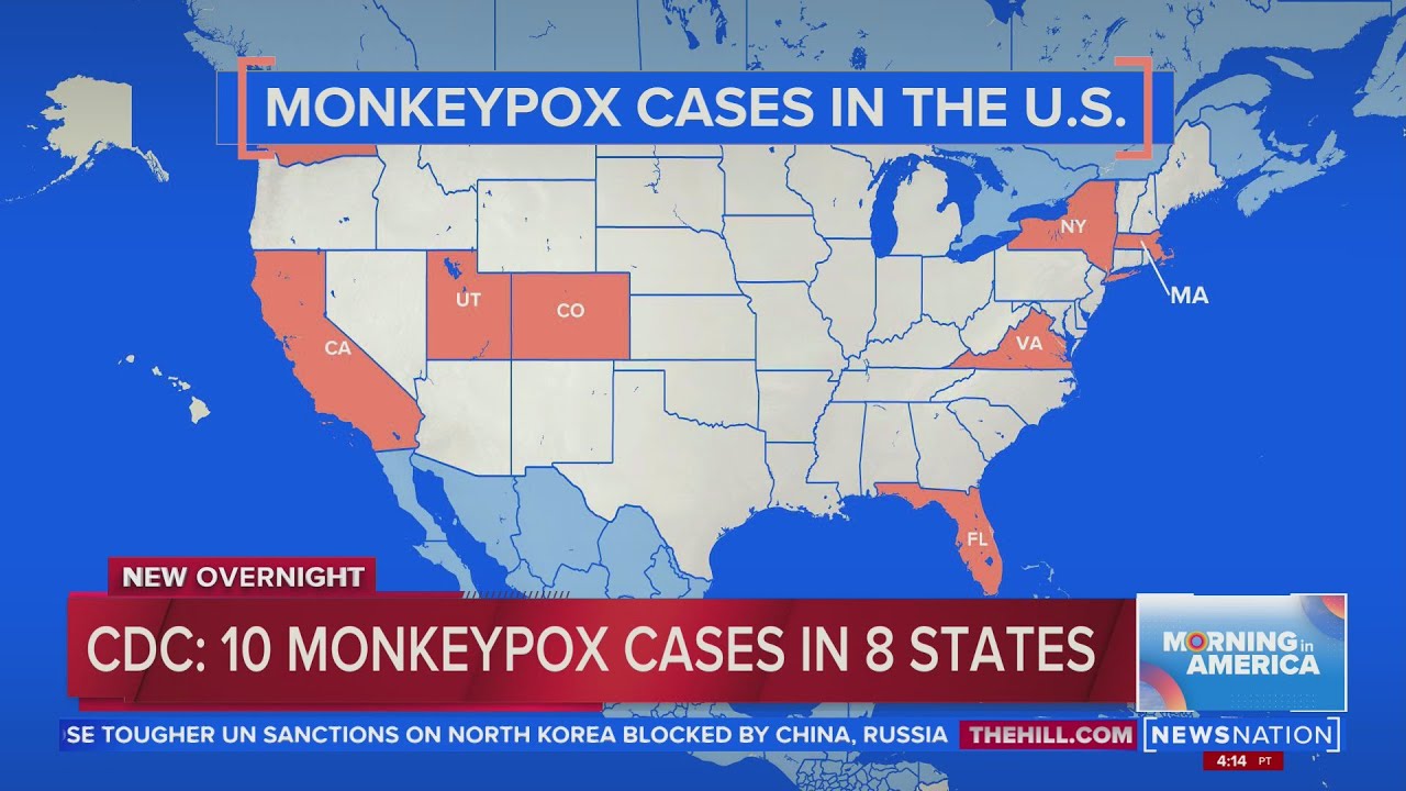 10 monkeypox cases in 8 states | Morning in America - YouTube