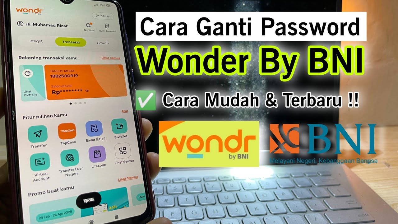 Cara ganti password di Wondr By BNI - YouTube