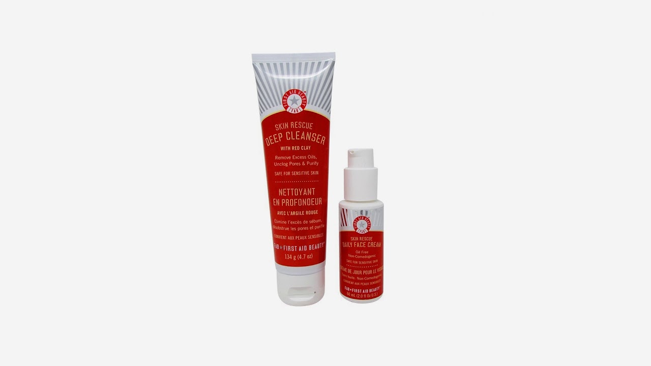 Bundle-2 Items : First Aid Beauty Skin Rescue Deep Cleanser with - YouTube