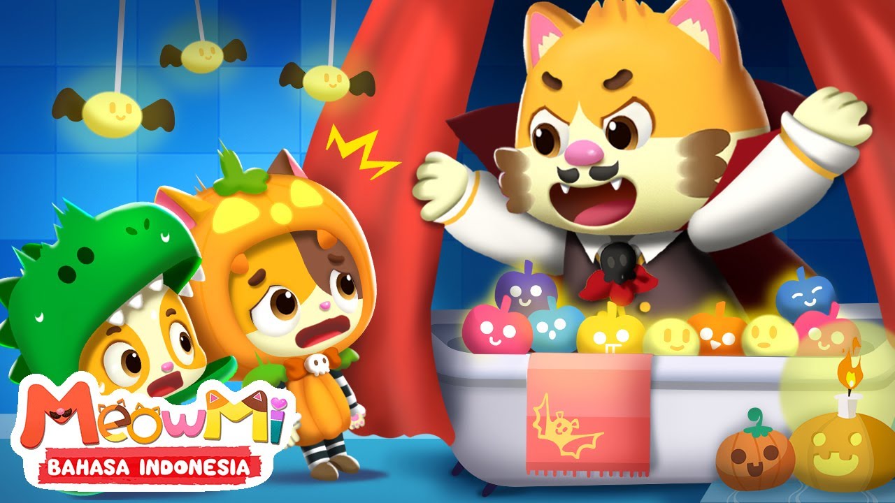 Bayi Monster 🎃| Bayi Hiu | Lagu Halloween | Lagu Anak-anak | MeowMi ...