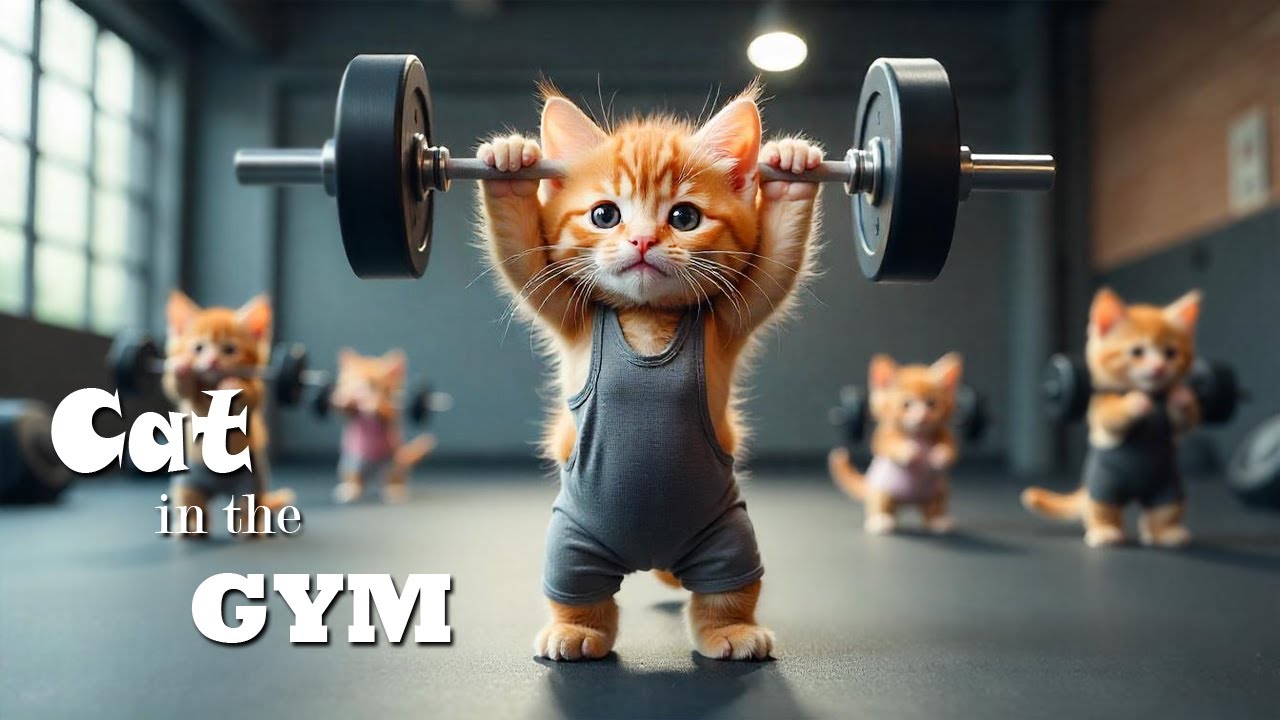 Hilarious Cat Workout Moments | Funny Cats Doing Human Things | Cat in ...