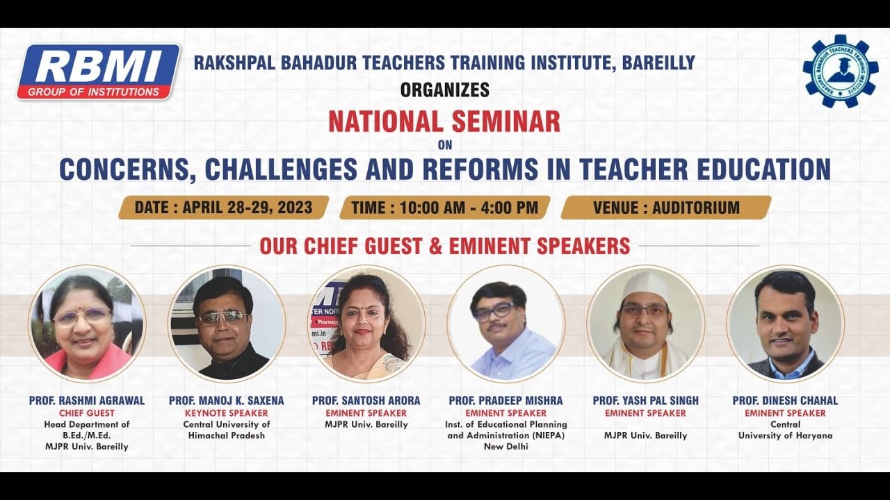 National Seminar RBTTI, Bareilly, U.P. - YouTube