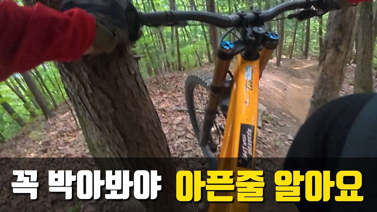 [MTB RIDER RAY] 예술적으로 처박히긴 했네 | 거긴 어떻게 들어간거니~ | Big crash 용평MTB파크 - YouTube