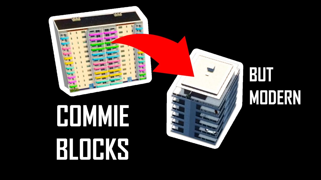 Commie Blocks With a Modern Twist in Cities Skylines - YouTube