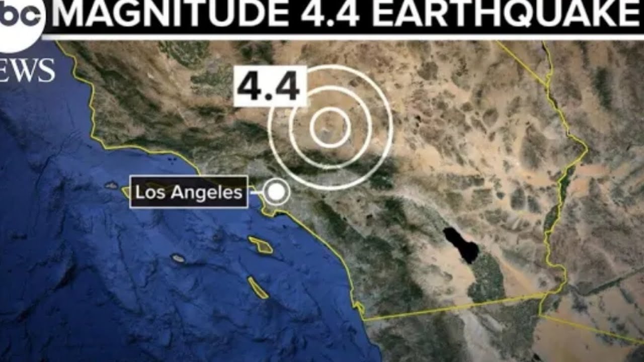 LOS ANGELES HIT WITH A 4.4 MAGNITUDE EARTHQUAKE - YouTube