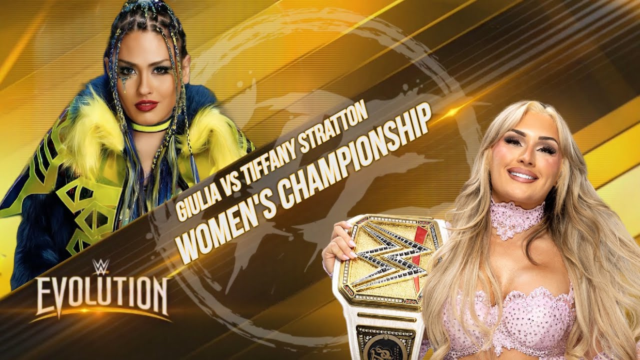 WWE 2K25 - GIULIA VS TIFFANY STRATTON [FOR THE WOMENS TITLE ...