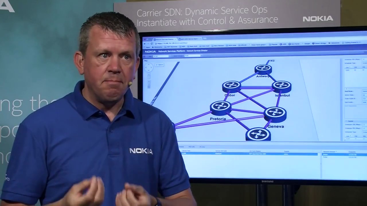 Achieving dynamic service operations using Carrier SDN w/ the Nokia ...