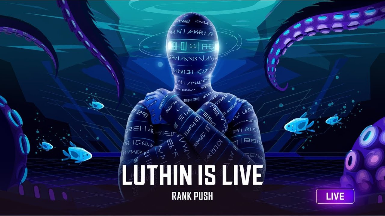 TOP 500 RANK PUSH || CONQUER PUSH || LUTHIN GAMING Live Stream #bgmi ...