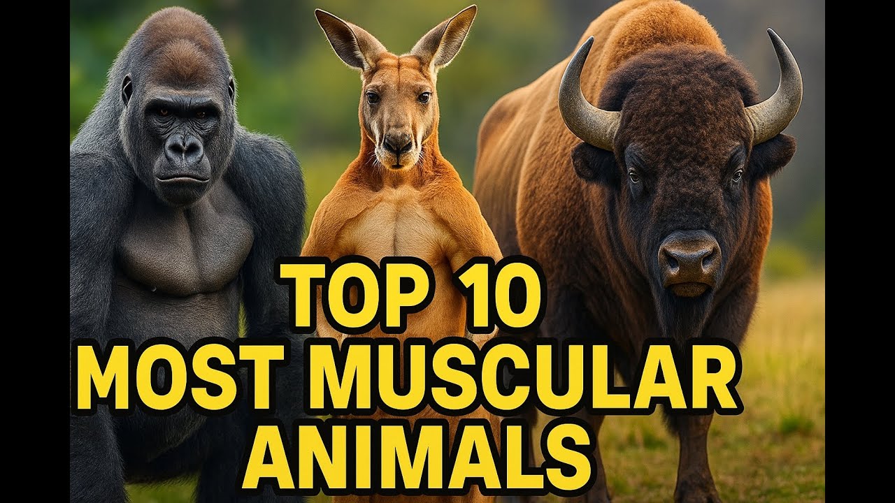 Top 10 Most Muscular Animals - YouTube
