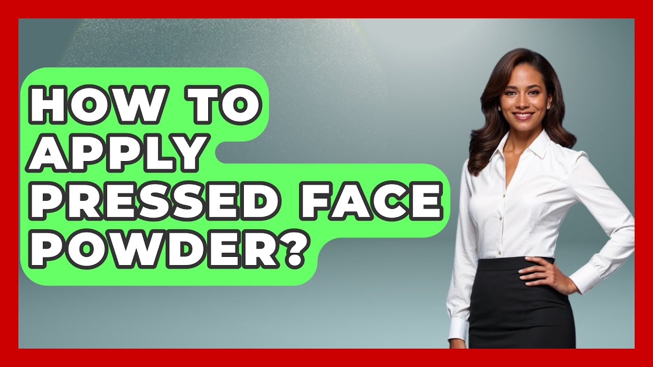 How To Apply Pressed Face Powder? - Skin Savvy Dermatology - YouTube