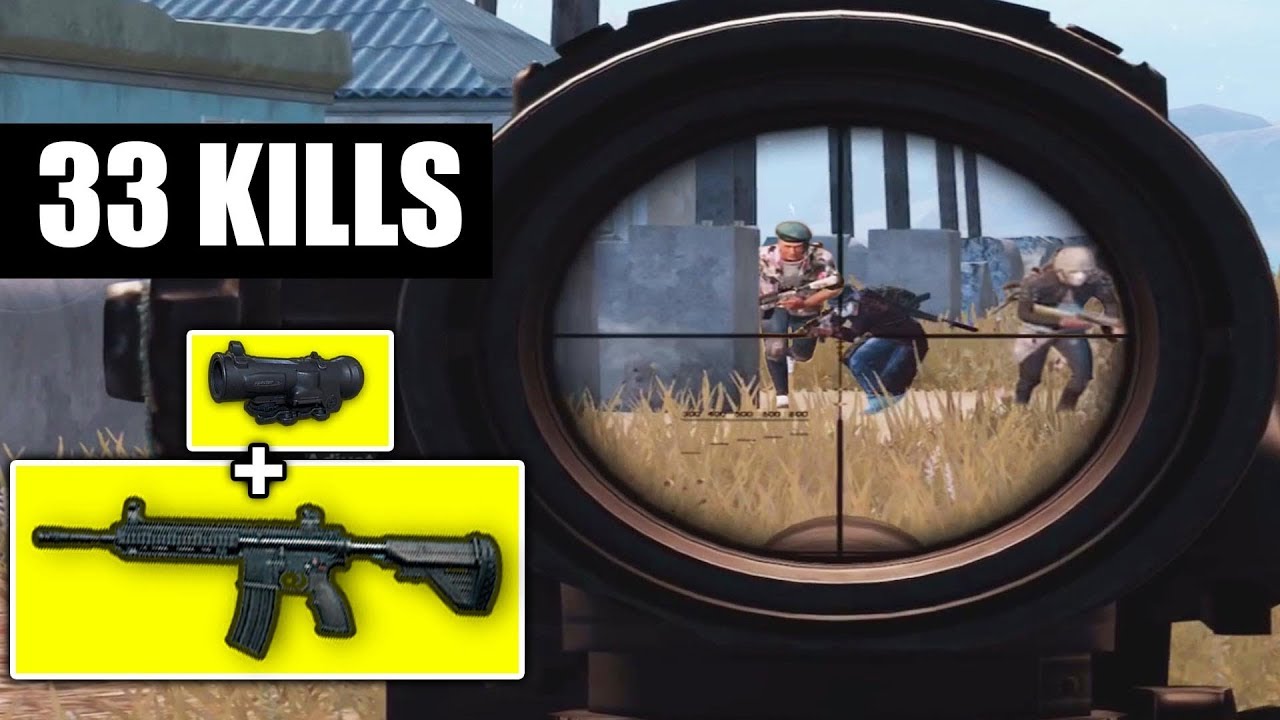 M416 + 6x Scope is INSANE! | 33 KILLS Vs Squad | PUBG Mobile - YouTube
