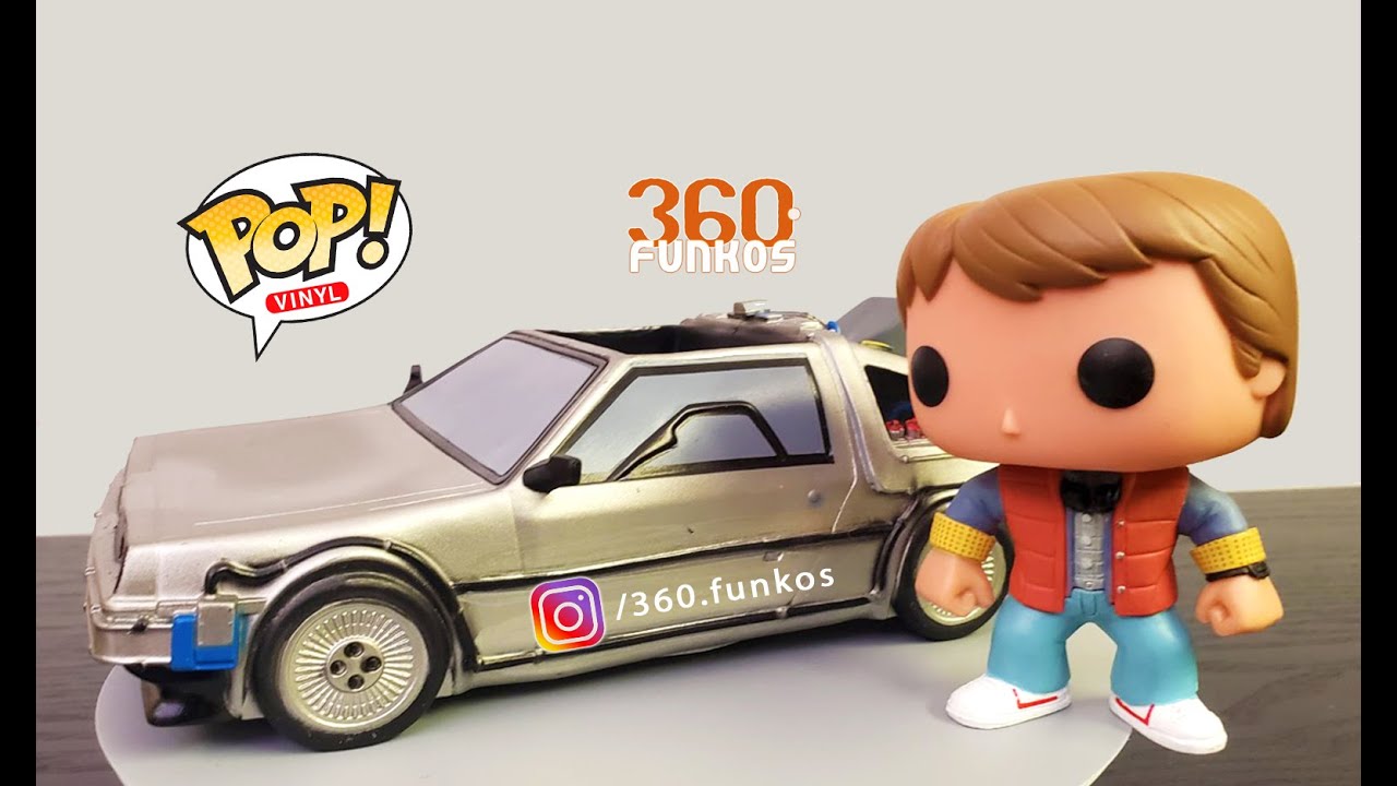 360 VIEW Funko Pop Time Machine Back To The Future - YouTube