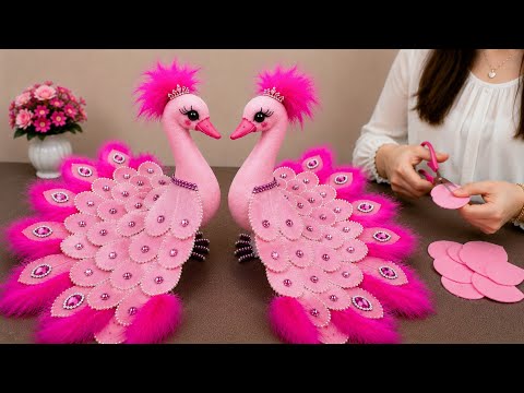 💥Harika Bir Fikir/💕Bu Sevimli Tavus Kuşları Çoraptan Yapıldı